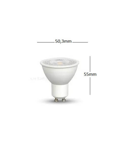 Ampolleta Led Dicroica Gu10 7w Dimeable, Certificacion SEC – Tienda Led