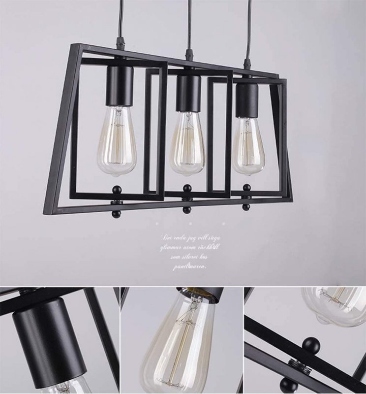Lampara Colgante Triple Geométrica 2d – Tienda Led