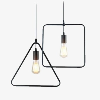 Lámpara Colgante en formas geométricas: cuadrado, redondo, triángulo ...